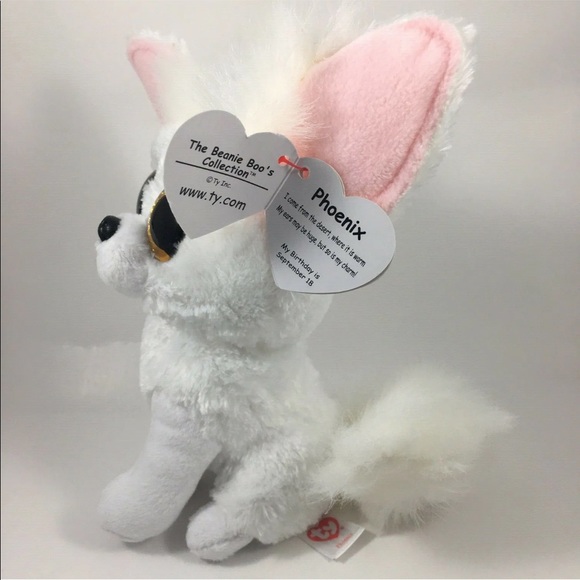 Toys | Ty Beanie Boos Phoenix The White Fennec Fox | Poshmark